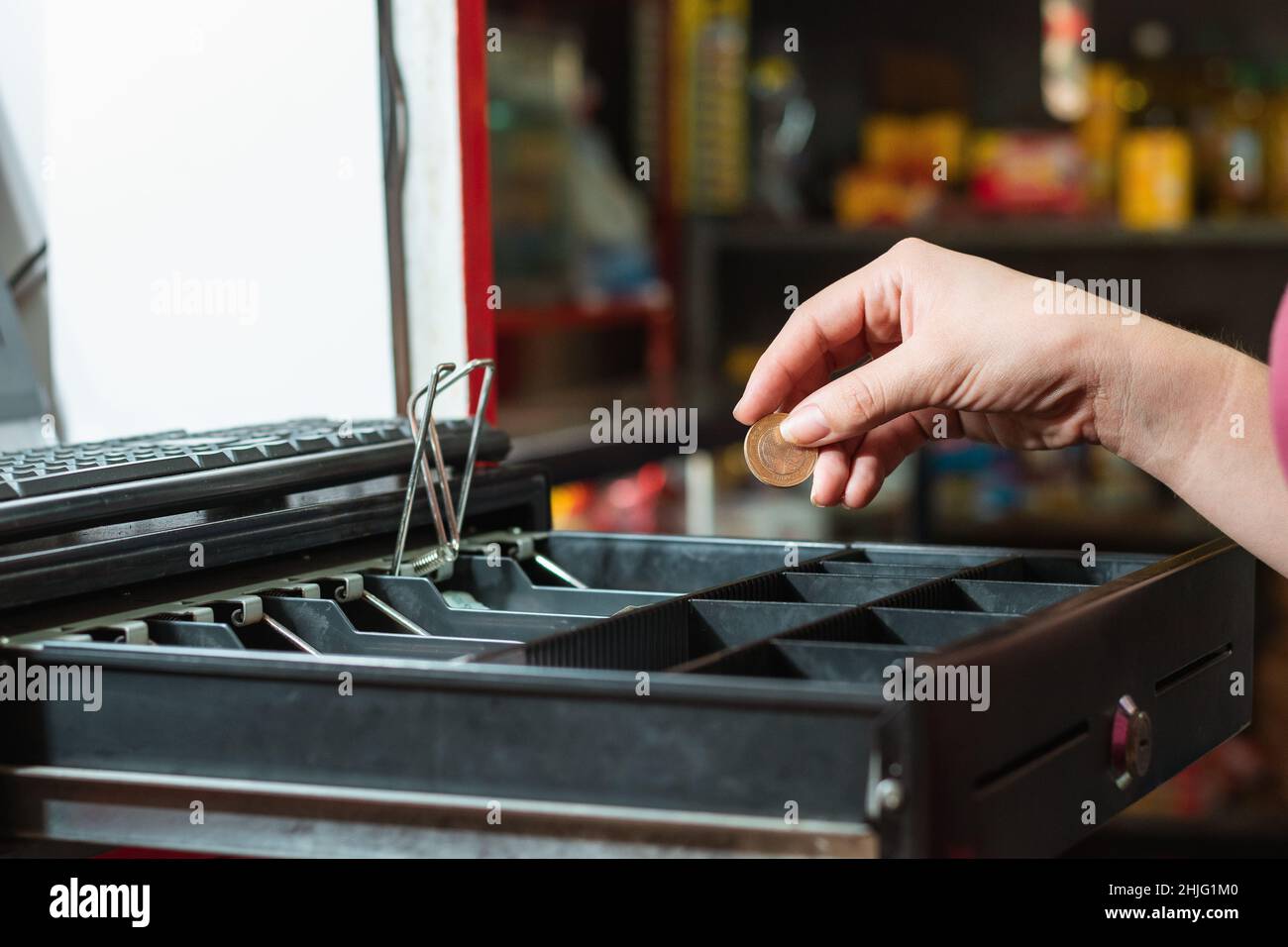 Cash register system hi-res stock photography and images - Alamy