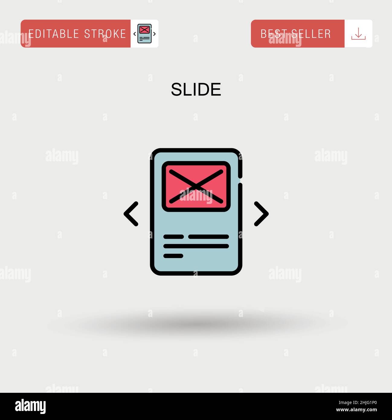 Slide Simple vector icon Stock Vector Image & Art - Alamy