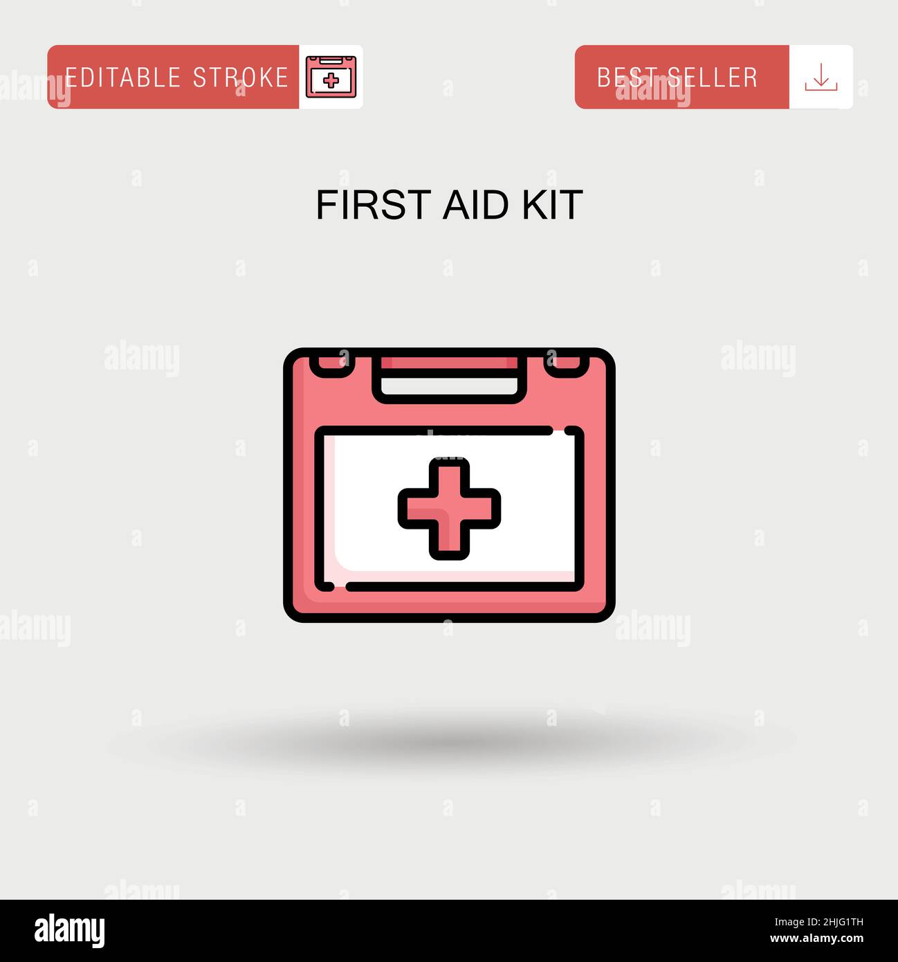 Blue first aid kit Stock Vector Images - Alamy