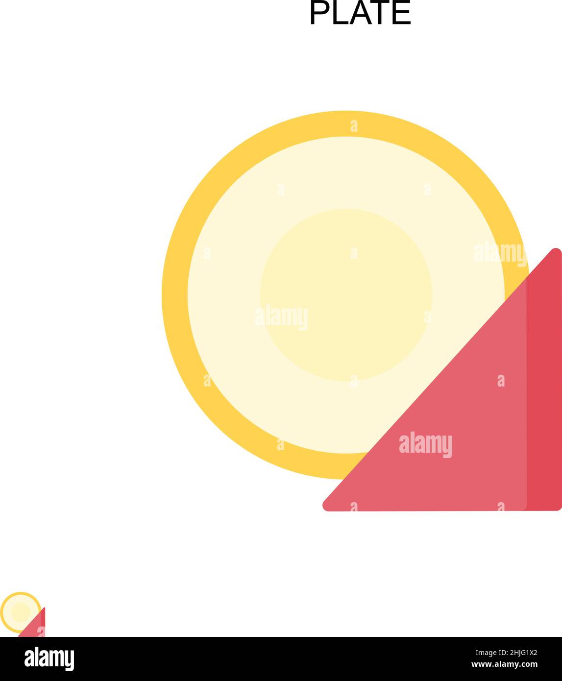 Plate Simple vector icon. Illustration symbol design template for web ...