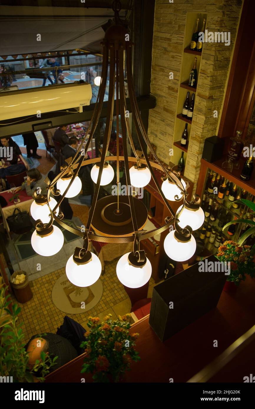 Restaurant table decor from above hi-res stock photography and images ...