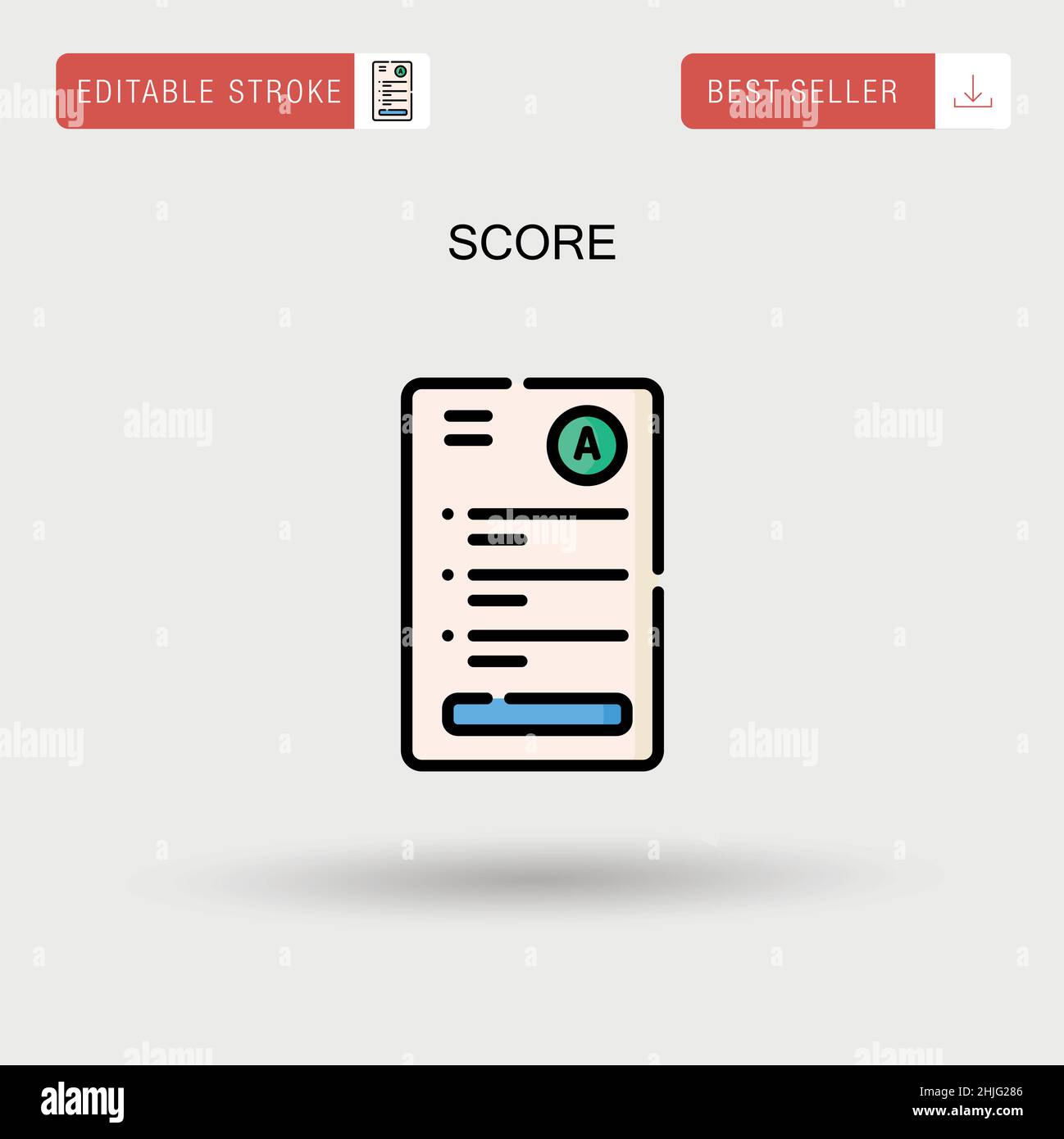 Score Simple vector icon Stock Vector Image & Art - Alamy