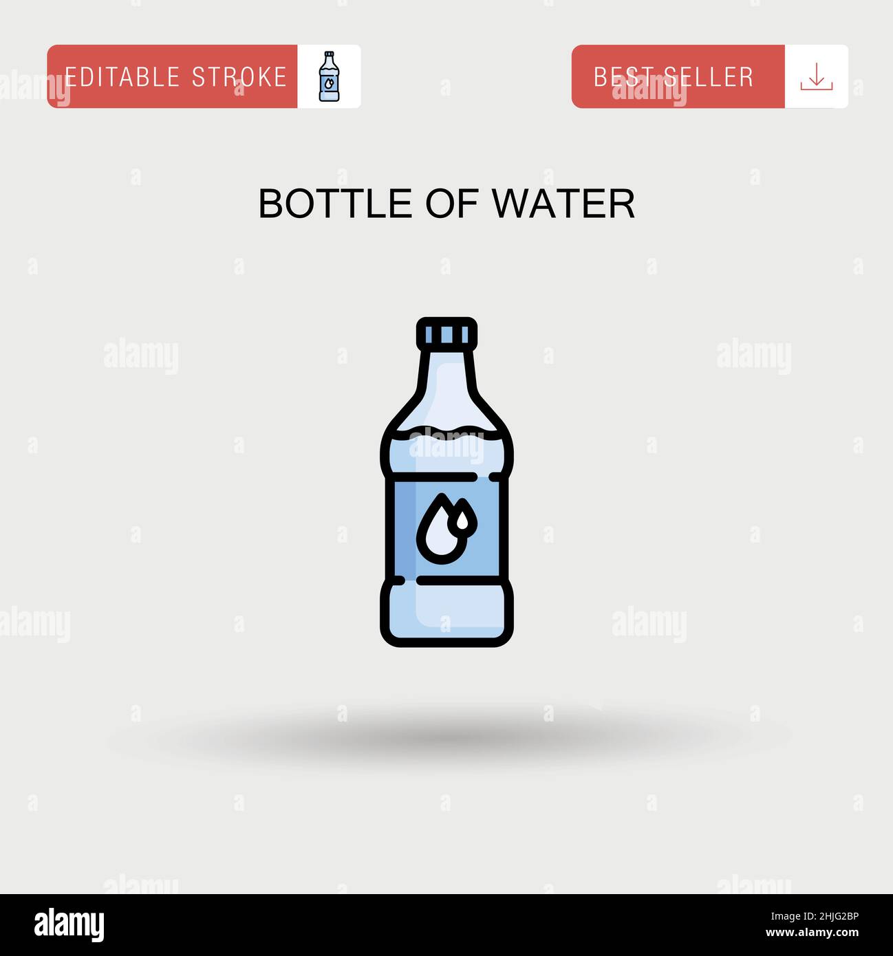 Bottle water Stock Vector Images - Alamy
