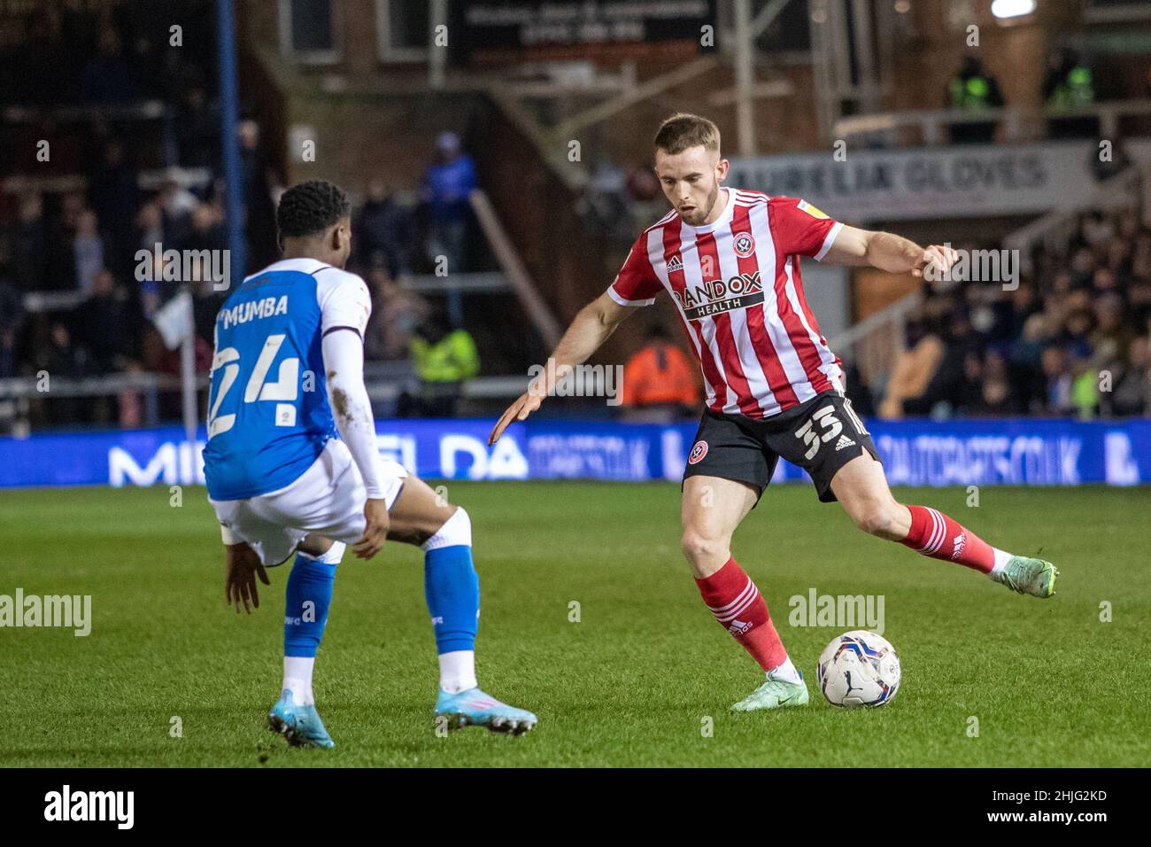 Peterborough, UK. 29th Jan, 2022. Rhys Norrington-Davies #33 of ...