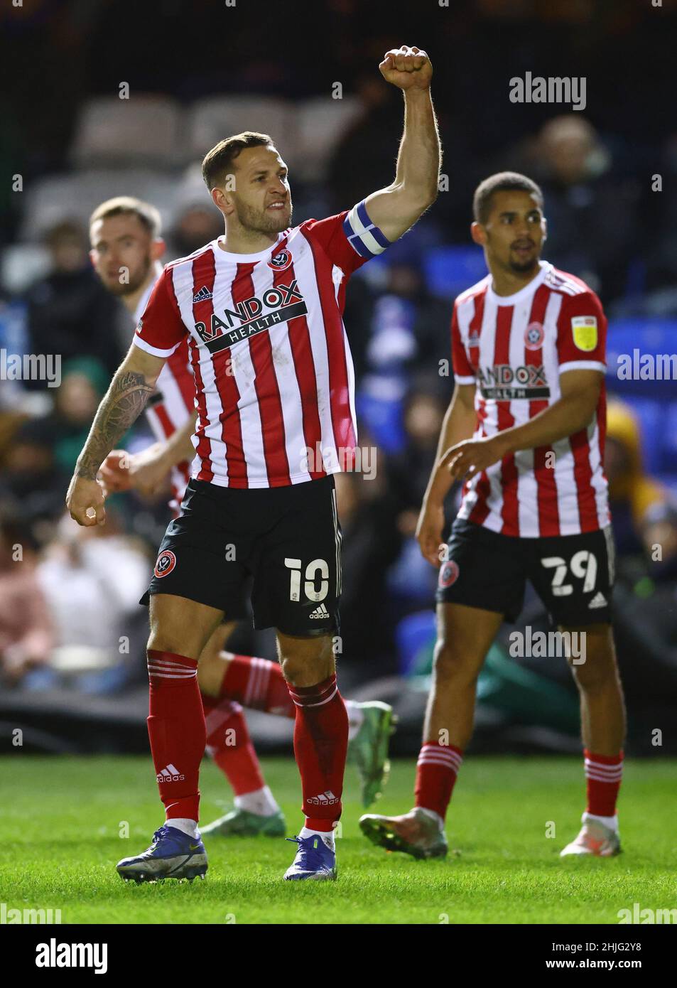 Peterborough, England, 29th January 2022. Billy Sharp of Sheffield Utd ...