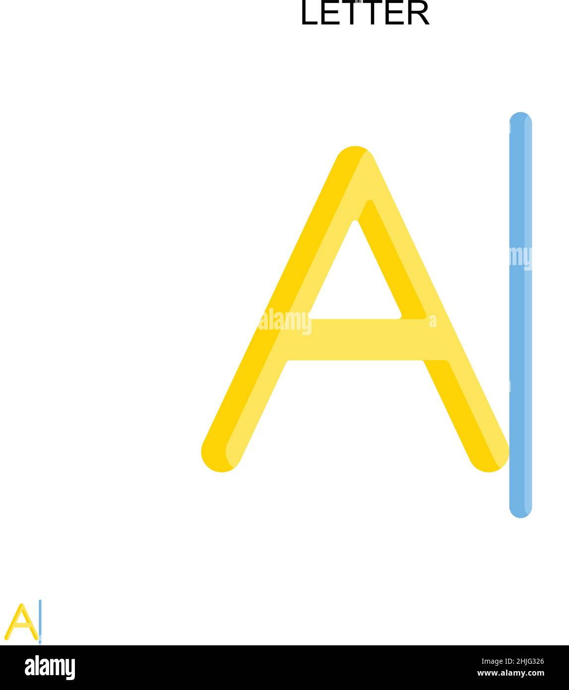Letter Simple vector icon. Illustration symbol design template for web ...