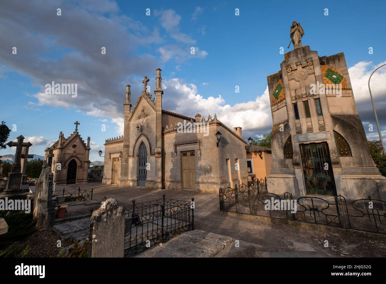 Modernist mausoleum of the Bestard family, 19th century, Santa Maria ...
