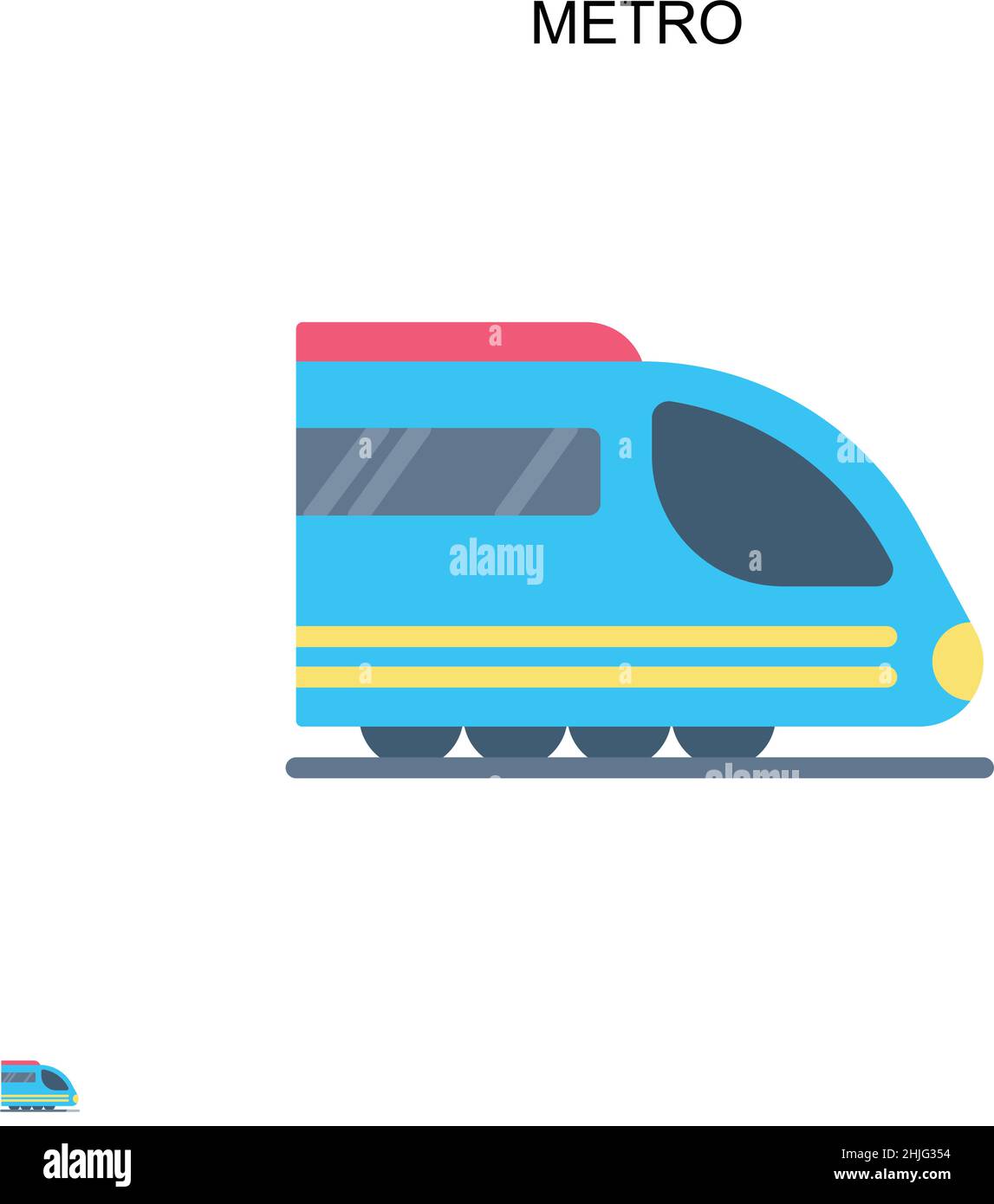Metro Simple vector icon. Illustration symbol design template for web ...