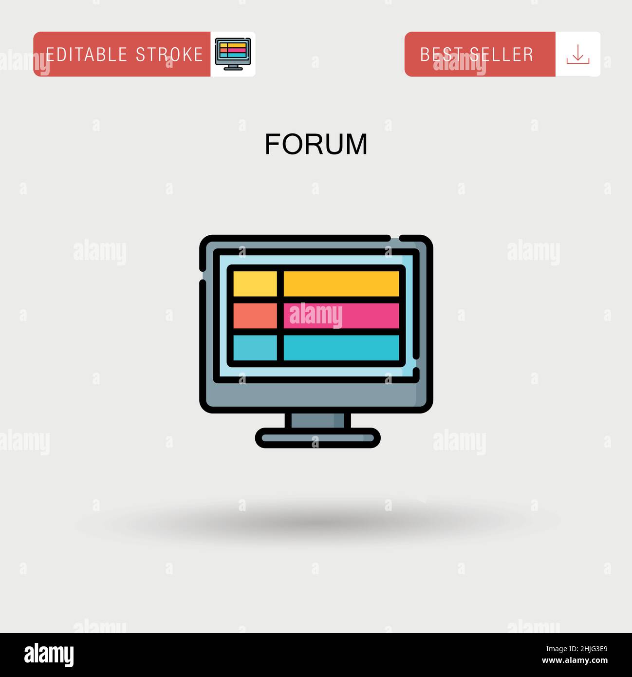 Online discussion forum Stock Vector Images - Alamy