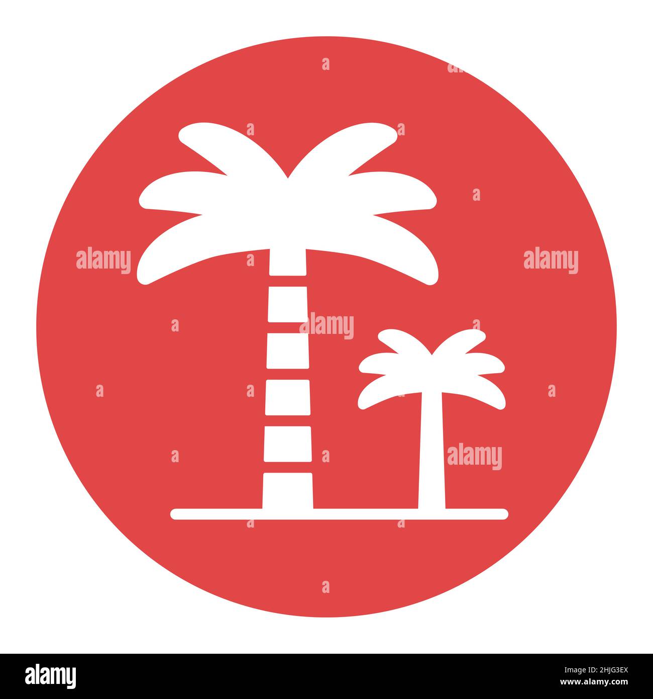 Palm tree vector glyph isolated icon. Nature sign. Graph symbol for ...