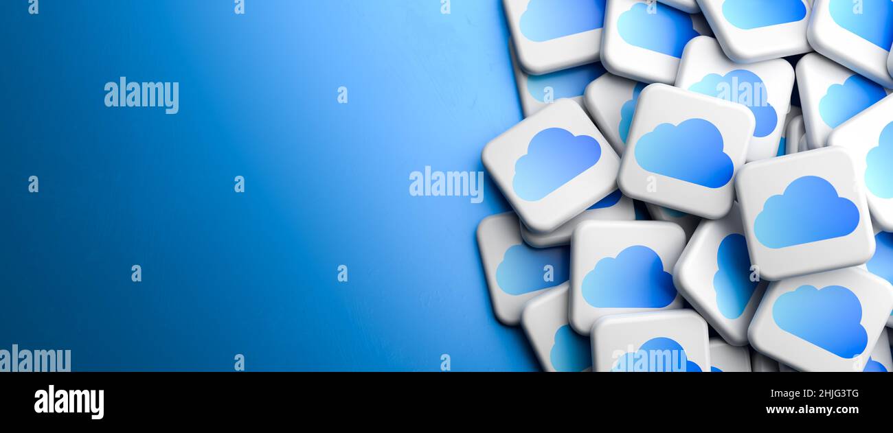 Icloud logo hi-res stock photography and images - Alamy