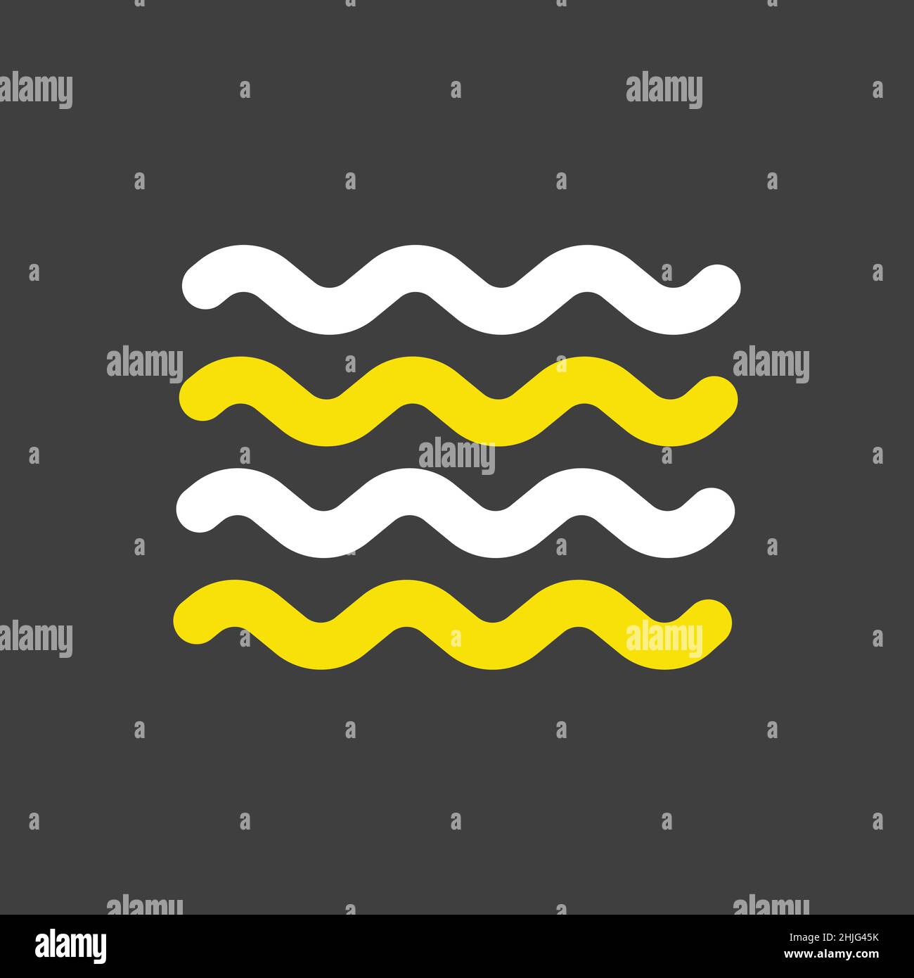 Sea wave vector glyph icon. Nature sign. Graph symbol for travel and ...