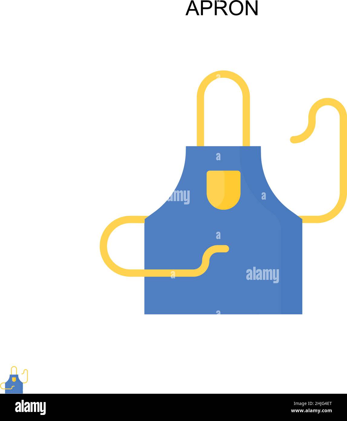 Apron Simple vector icon. Illustration symbol design template for web ...
