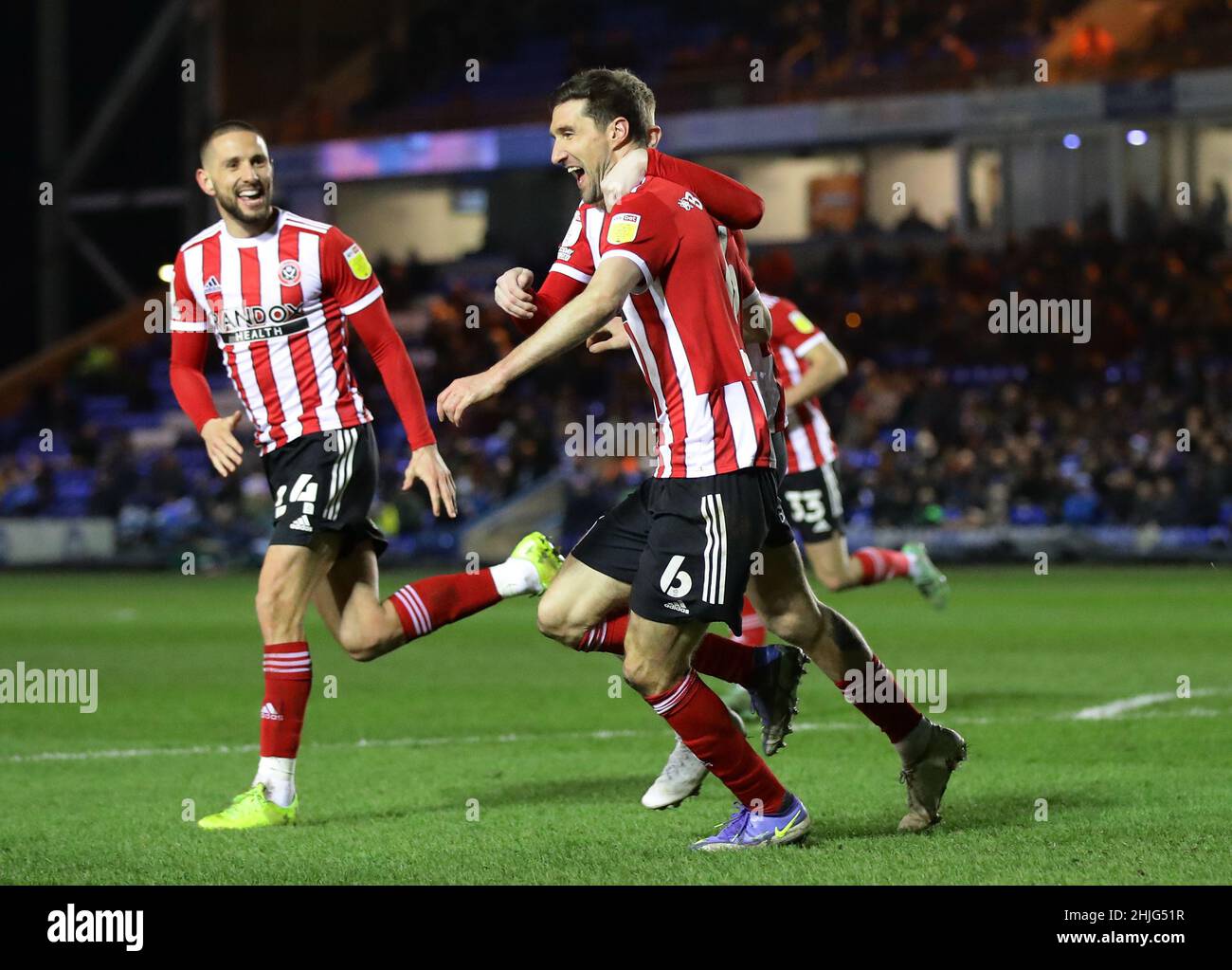 Peterborough, England, 29th January 2022. Chris Basham of Sheffield Utd ...