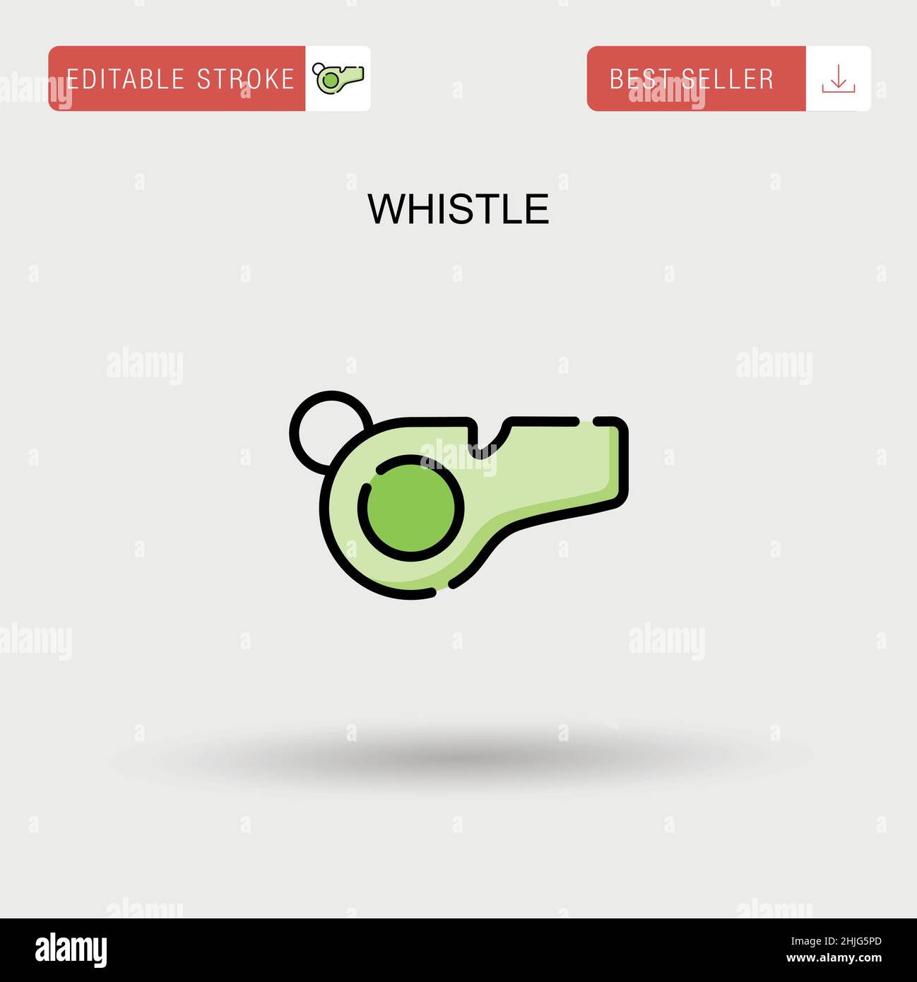 Whistle Simple vector icon Stock Vector Image & Art - Alamy