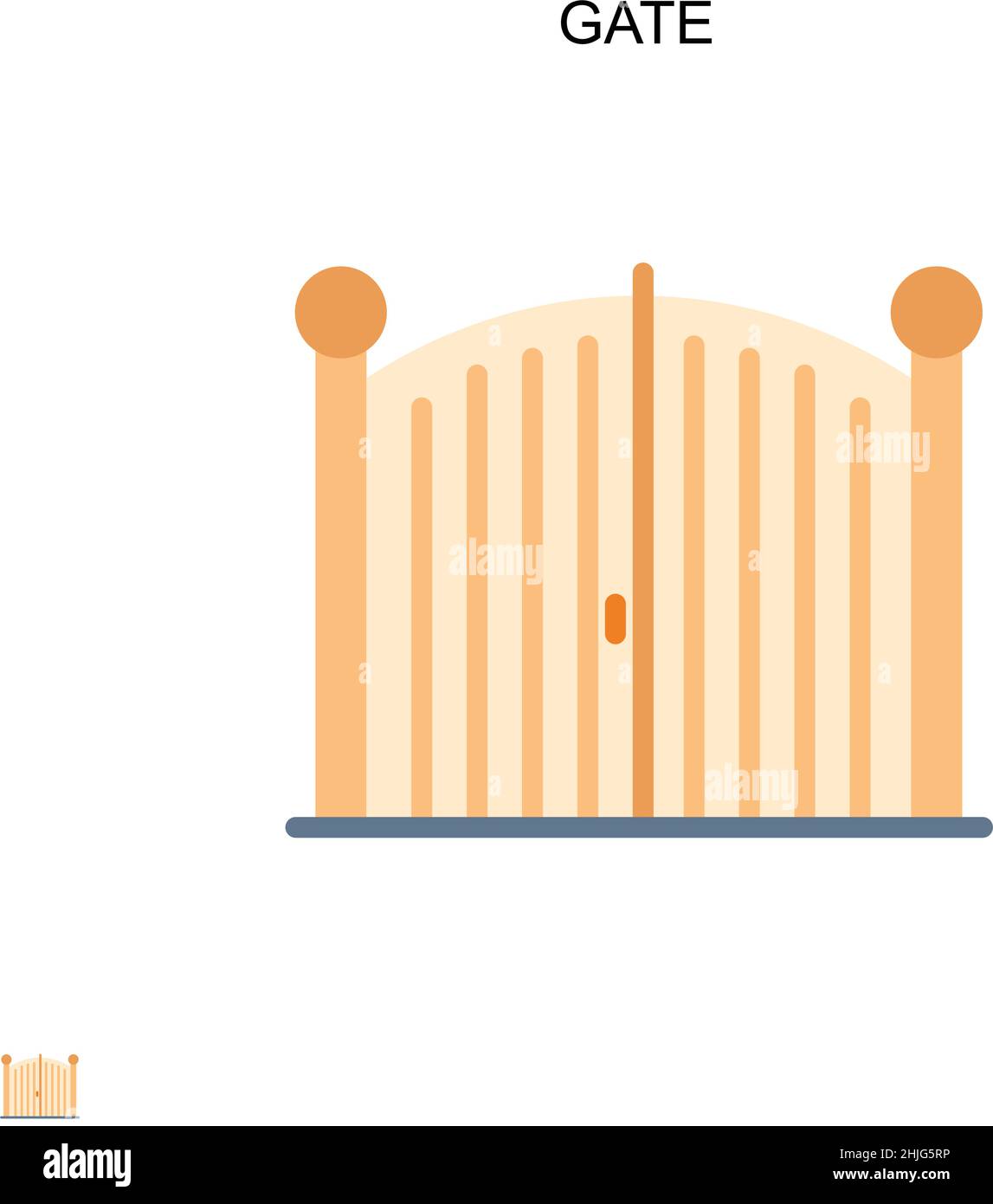 Famous gate entrance Stock Vector Images - Alamy