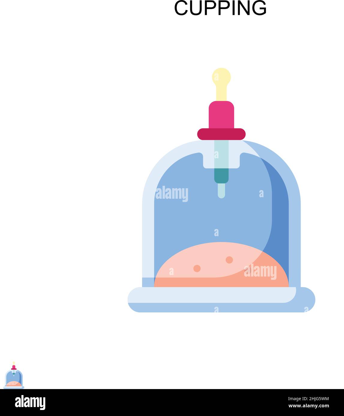 Cupping Simple vector icon. Illustration symbol design template for web ...