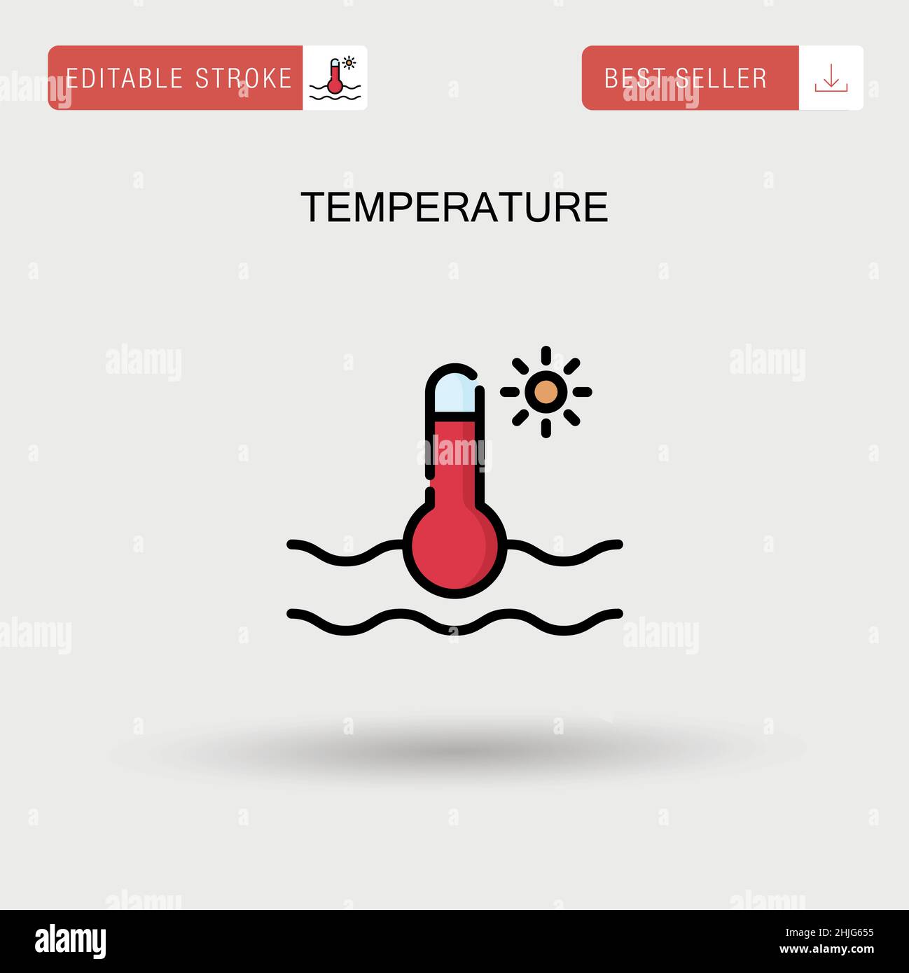 Check thermometer icon simple hi-res stock photography and images - Alamy
