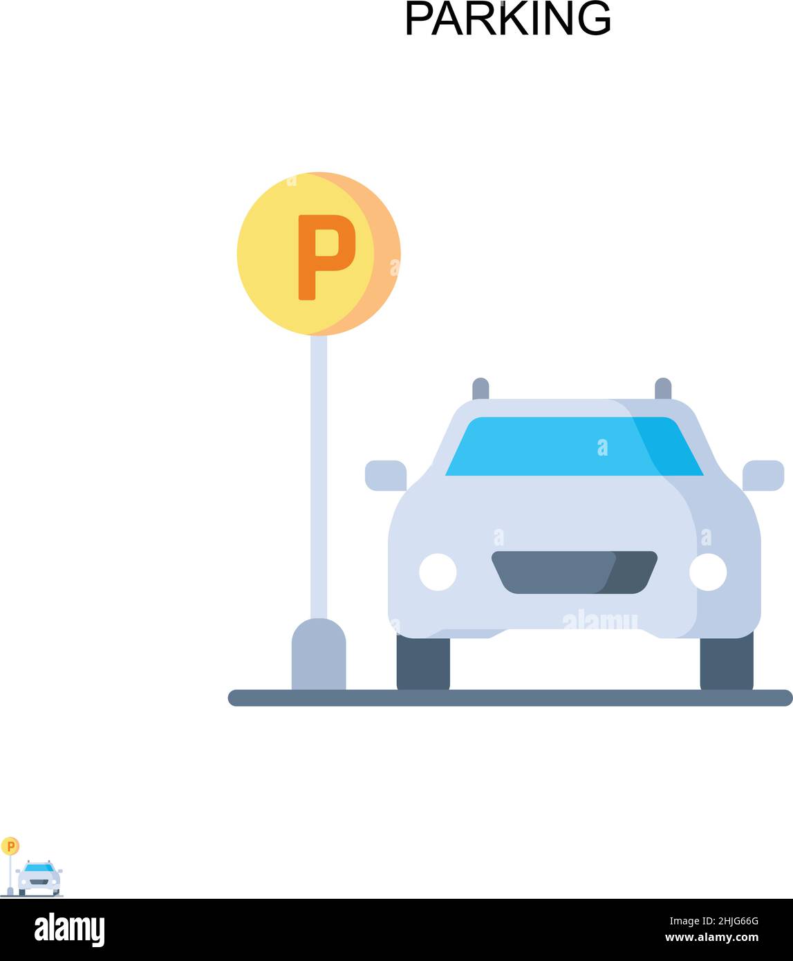 Vehicle parking zone design Cut Out Stock Images & Pictures - Alamy