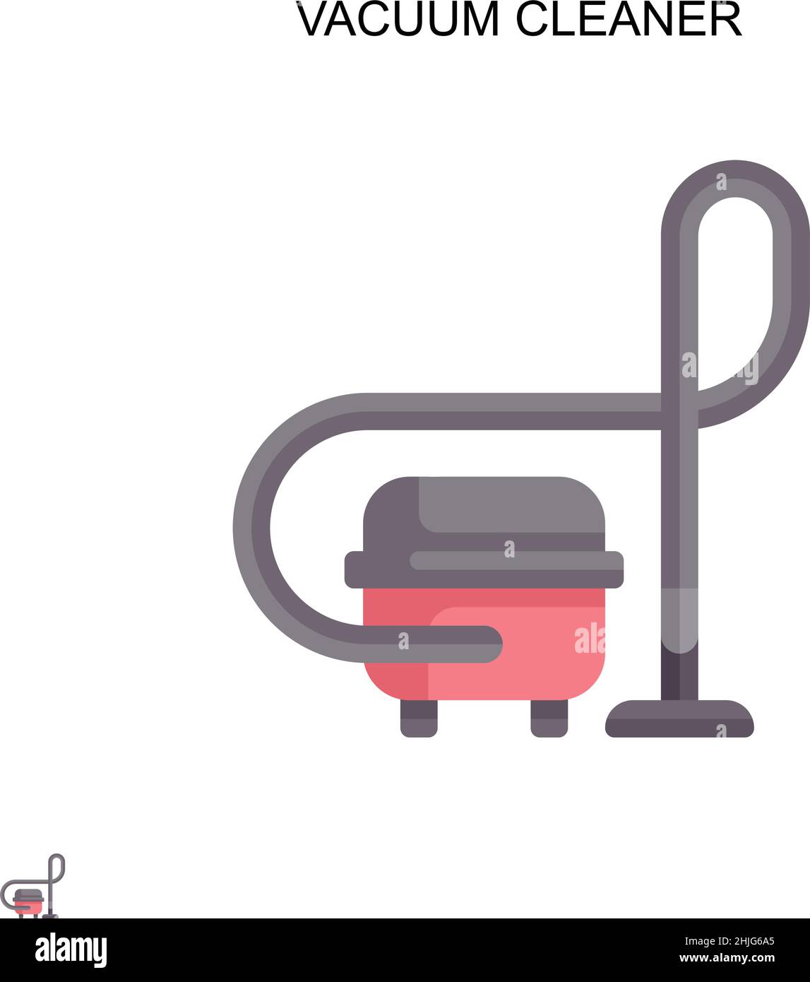 Vacuum cleaner Simple vector icon. Illustration symbol design template ...