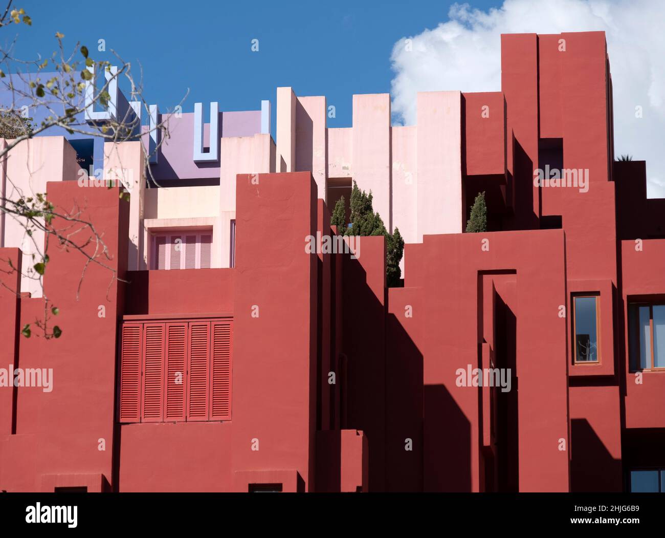 La Muralla Roja,CALPE,Spain Stock Photo - Alamy