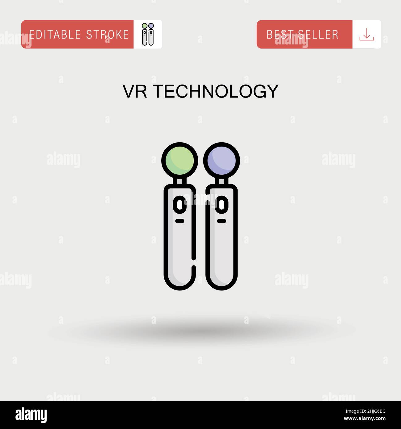 Tech headset icon simple hi-res stock photography and images - Alamy