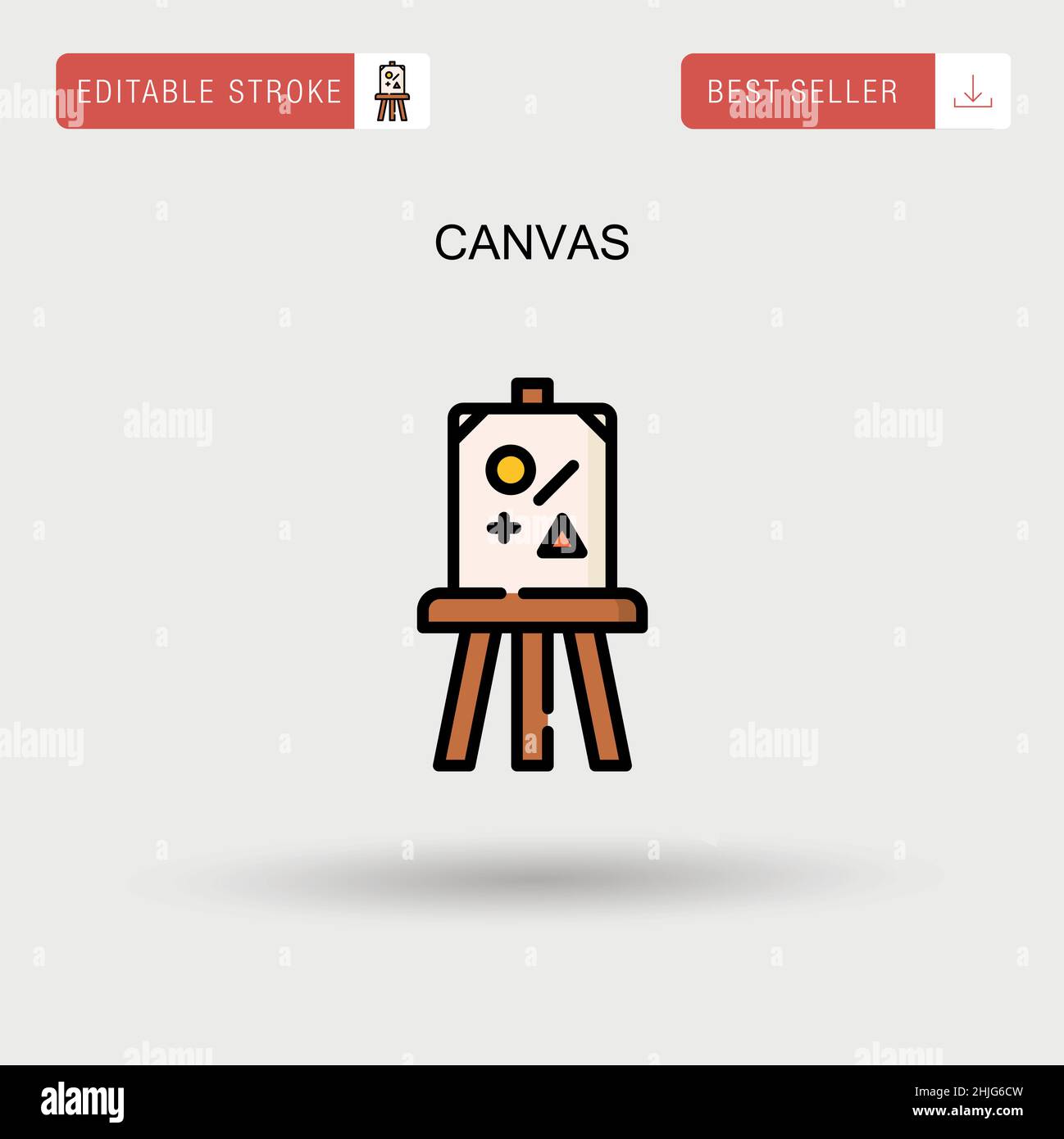 Canvas Simple vector icon Stock Vector Image & Art - Alamy