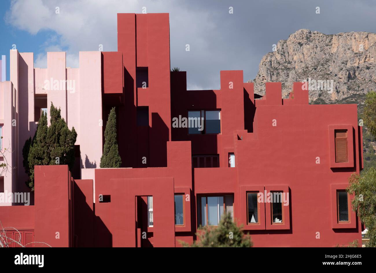 La Muralla Roja,CALPE,Spain Stock Photo - Alamy