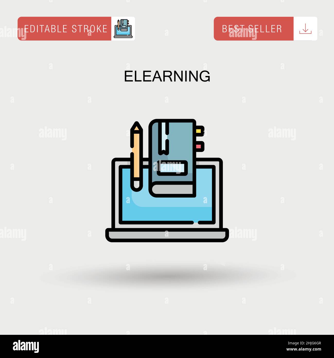 Elearning Simple vector icon Stock Vector Image & Art - Alamy