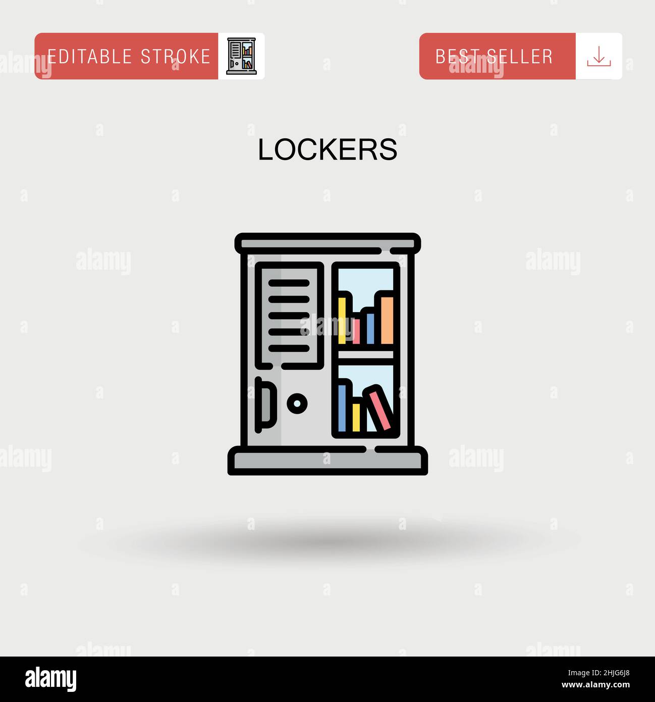 Lockers Simple vector icon Stock Vector Image & Art - Alamy