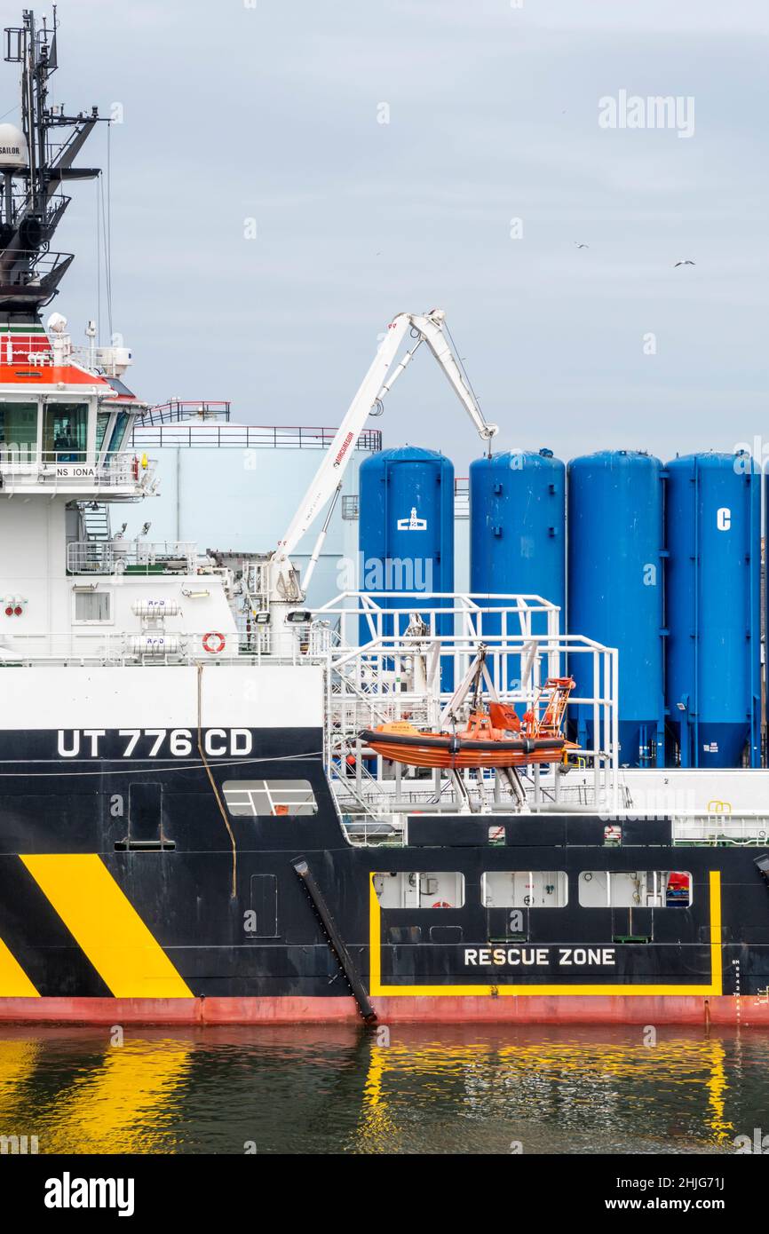 Rescue Zome marking & rescue equipment on offshire supply vessel NS ...