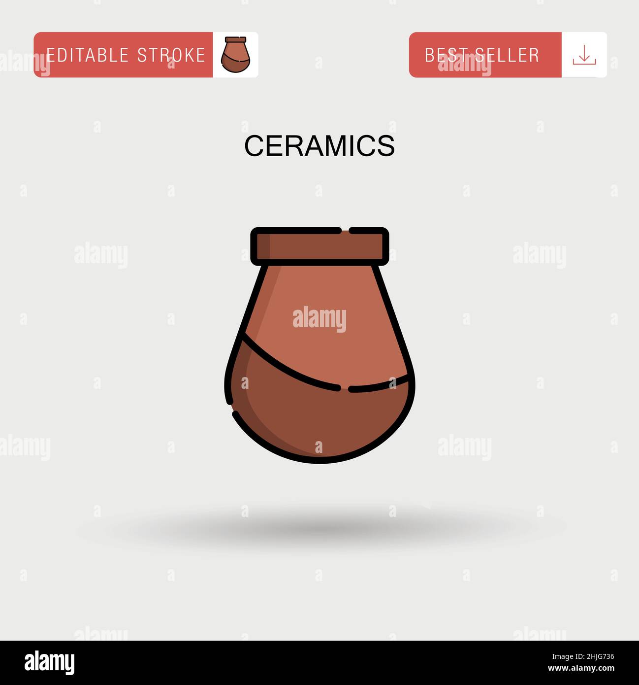 Ceramics Simple vector icon Stock Vector Image & Art - Alamy