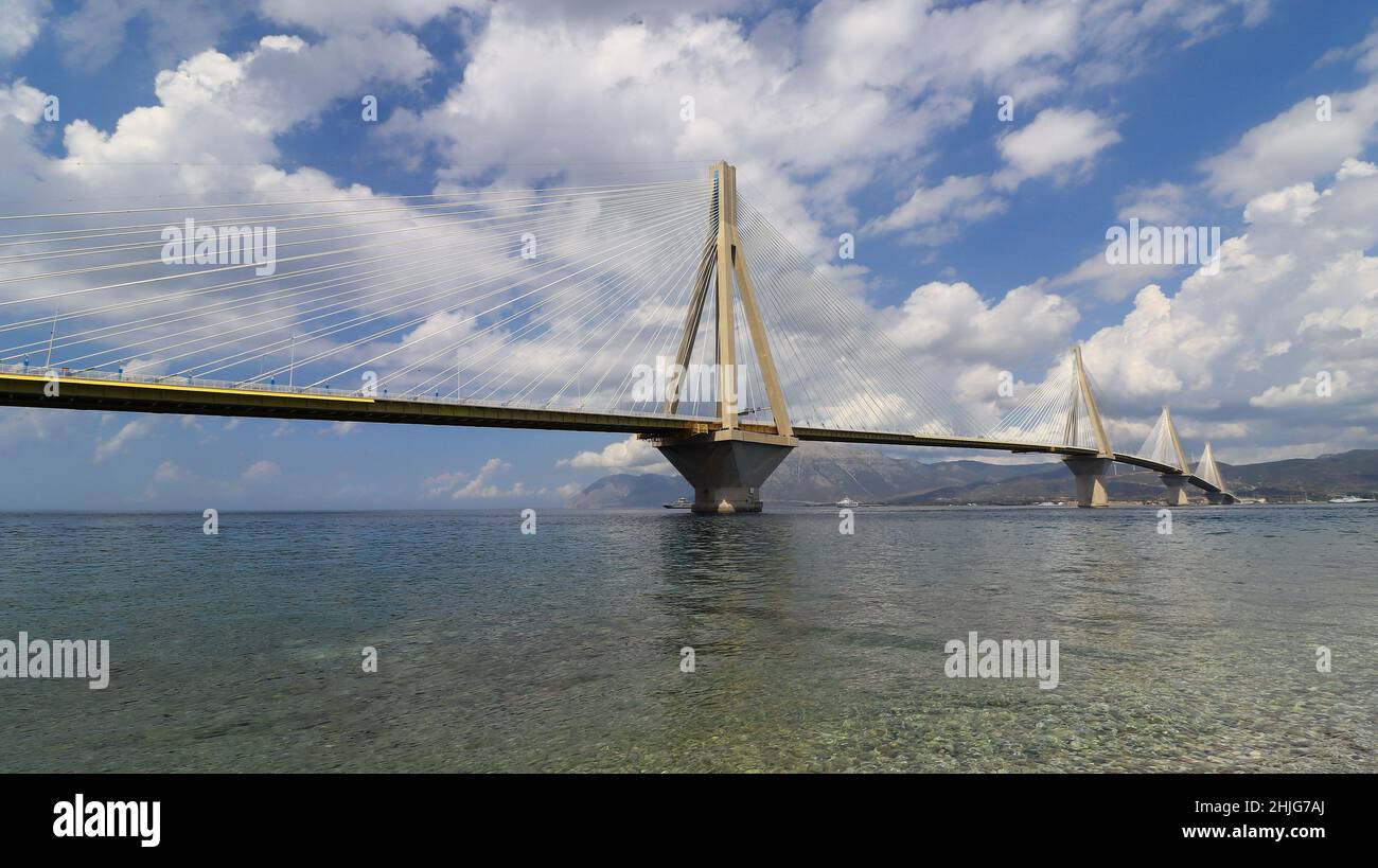 Rio - Antirio bridge at Rio,Achaia,Greece Stock Photo - Alamy