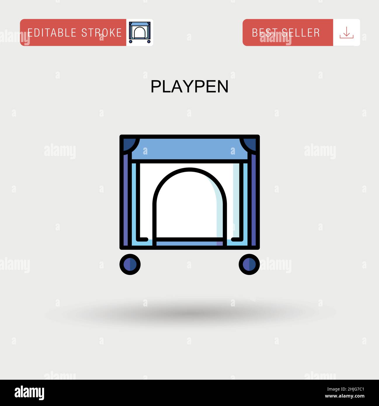 Playpen white background Stock Vector Images - Alamy