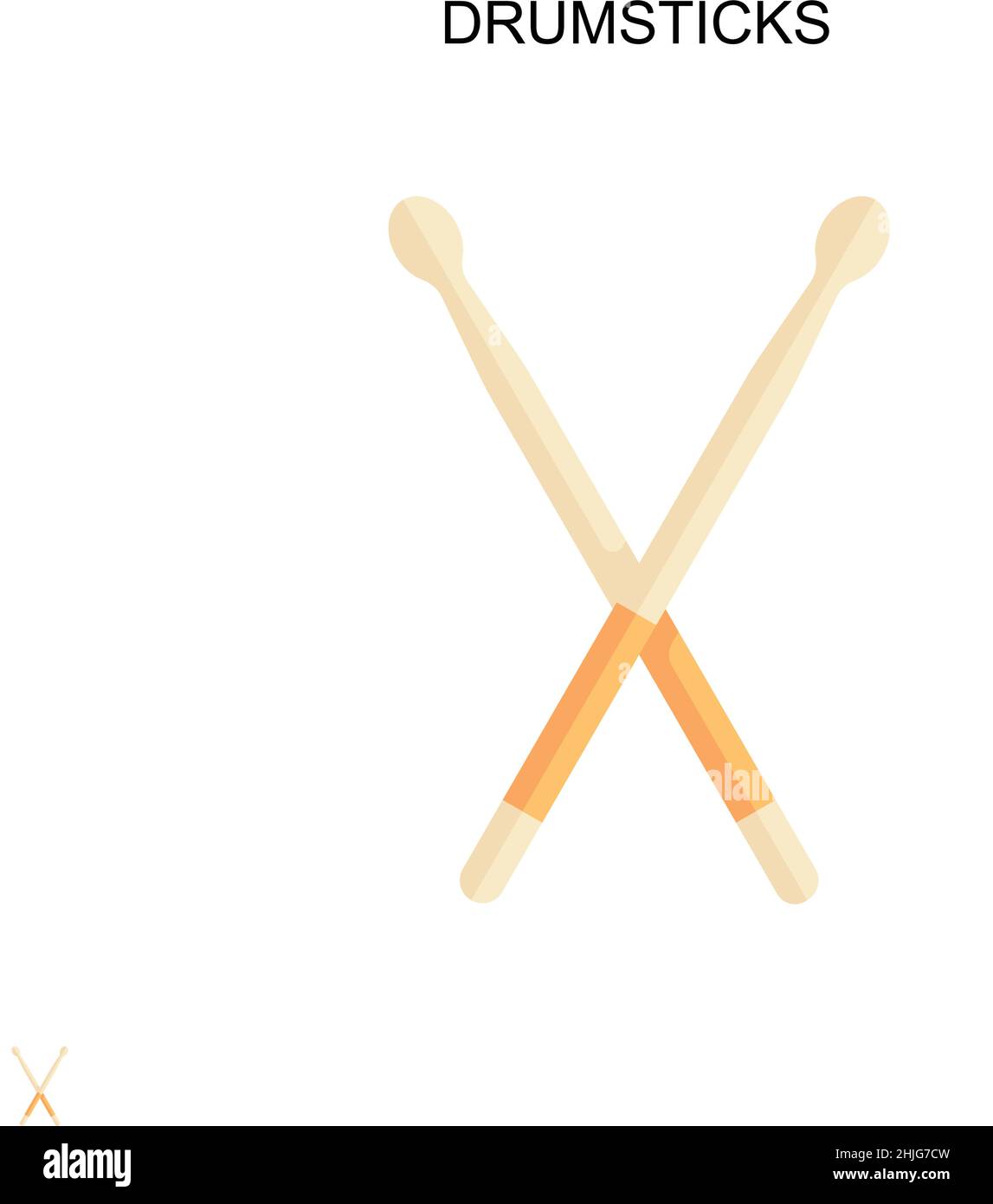 Drumstick drumsticks Stock Vector Images - Alamy