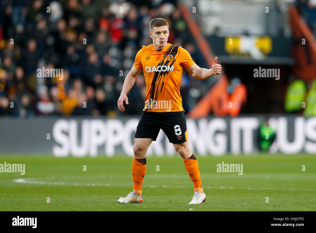 Greg Docherty #8 of Hull City Stock Photo - Alamy