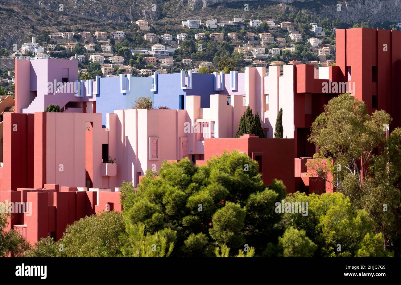 La Muralla Roja,CALPE,Spain Stock Photo - Alamy