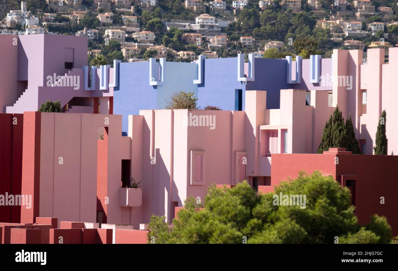 La Muralla Roja,CALPE,Spain Stock Photo - Alamy