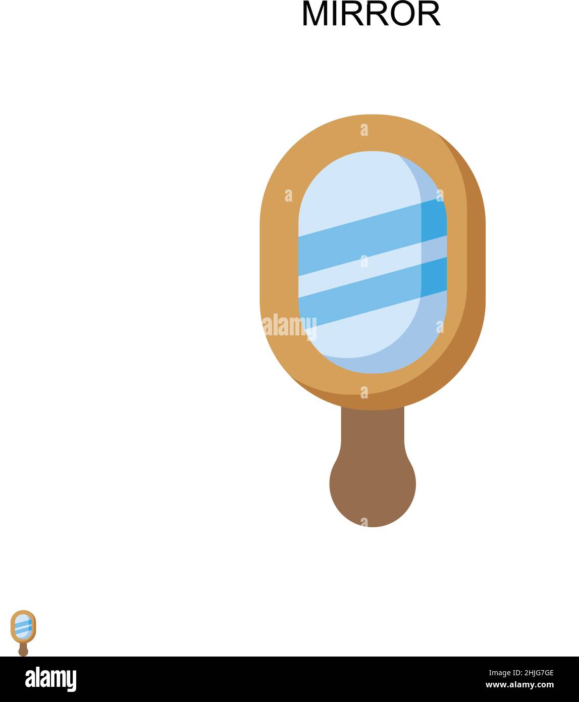 Mirror Simple vector icon. Illustration symbol design template for web ...