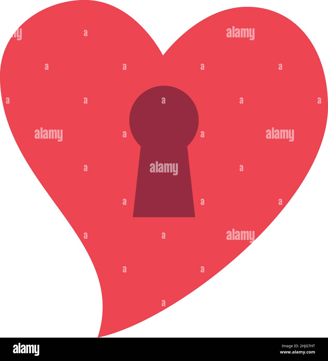 Padlock shaped heart Stock Vector Images - Alamy