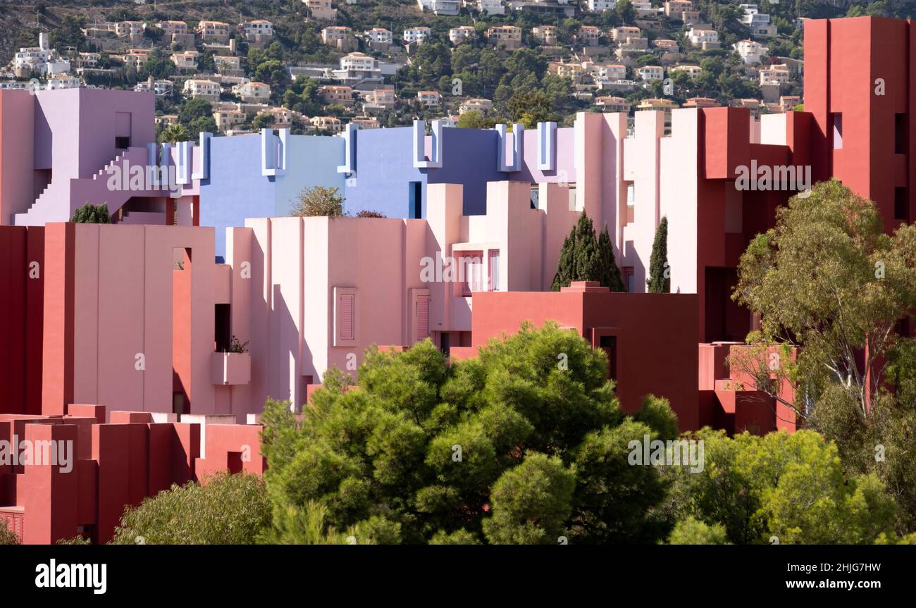 La Muralla Roja,CALPE,Spain Stock Photo - Alamy