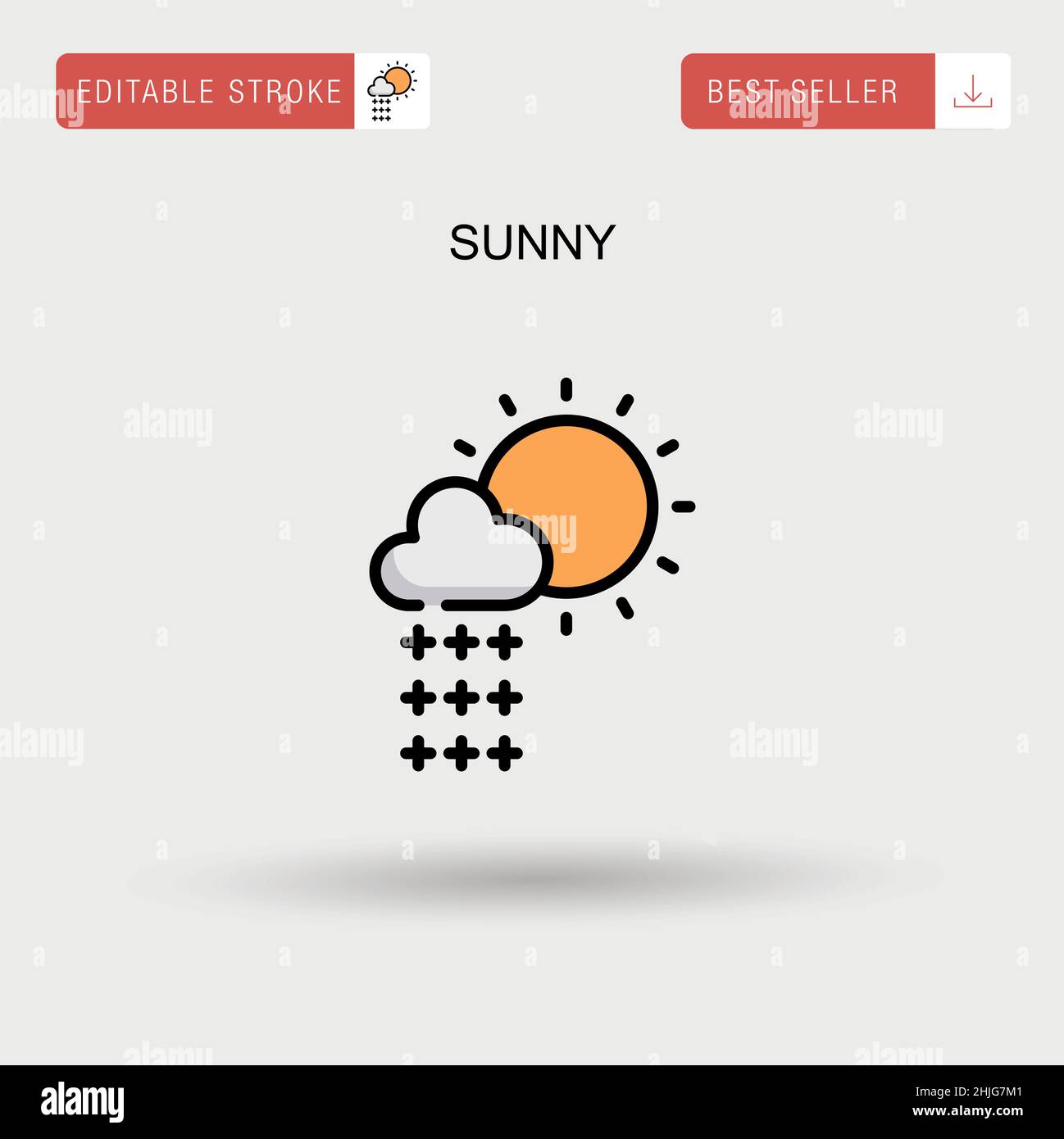 Bright sunny farm view Stock Vector Images - Alamy