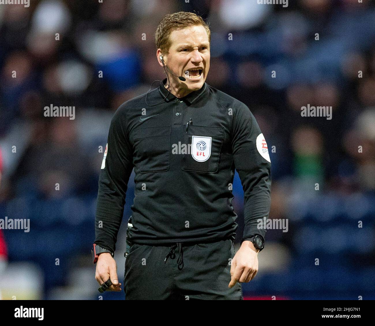 Referee John Busby during the match Stock Photo - Alamy