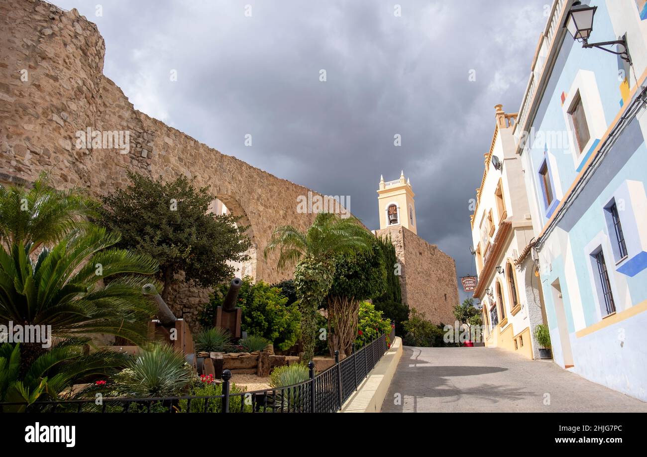 Old town in Calpe,Sapin Stock Photo - Alamy