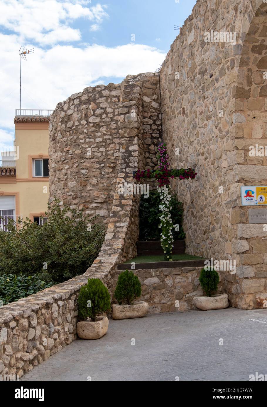 Old town in Calpe,Sapin Stock Photo - Alamy