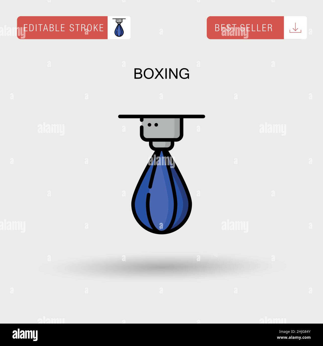 Fitness exercise boxing match Stock Vector Images - Alamy