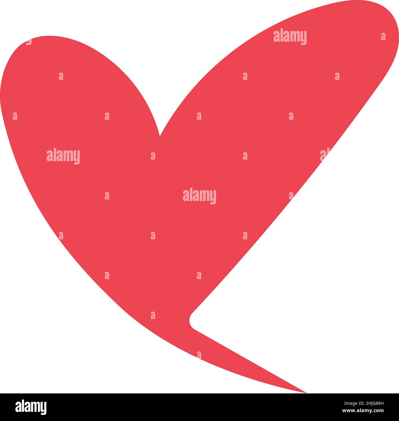 Heart Shape Filled Icon Vector Stock Vector Image & Art - Alamy
