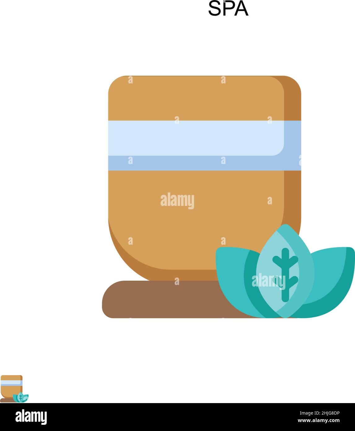 Spa Simple vector icon. Illustration symbol design template for web ...