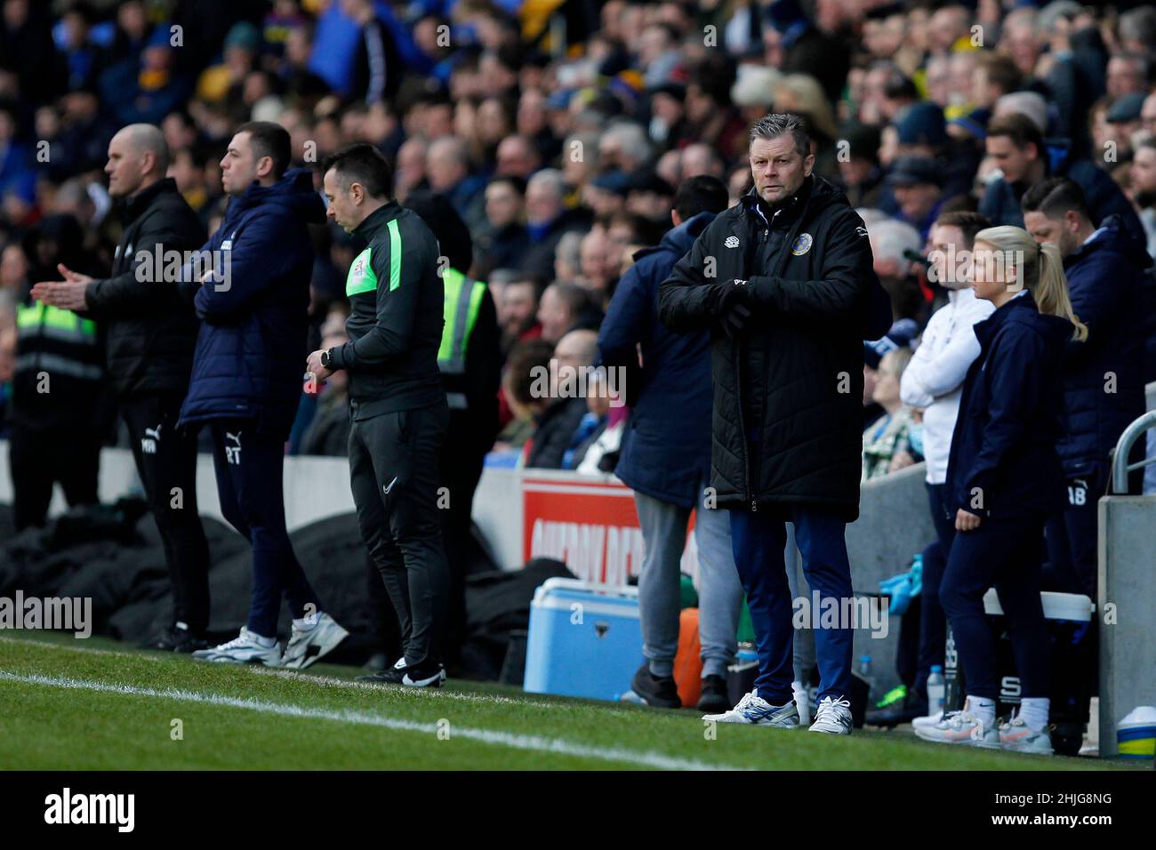 Steve Cotterill manager of Shrewsbury Town Stock Photo - Alamy