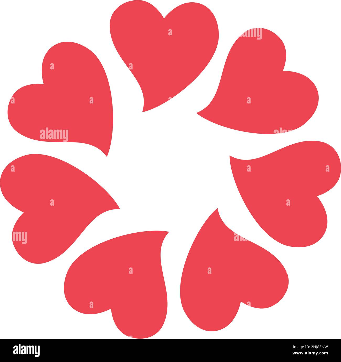 Heart Circle Filled Icon Vector Stock Vector Image & Art - Alamy
